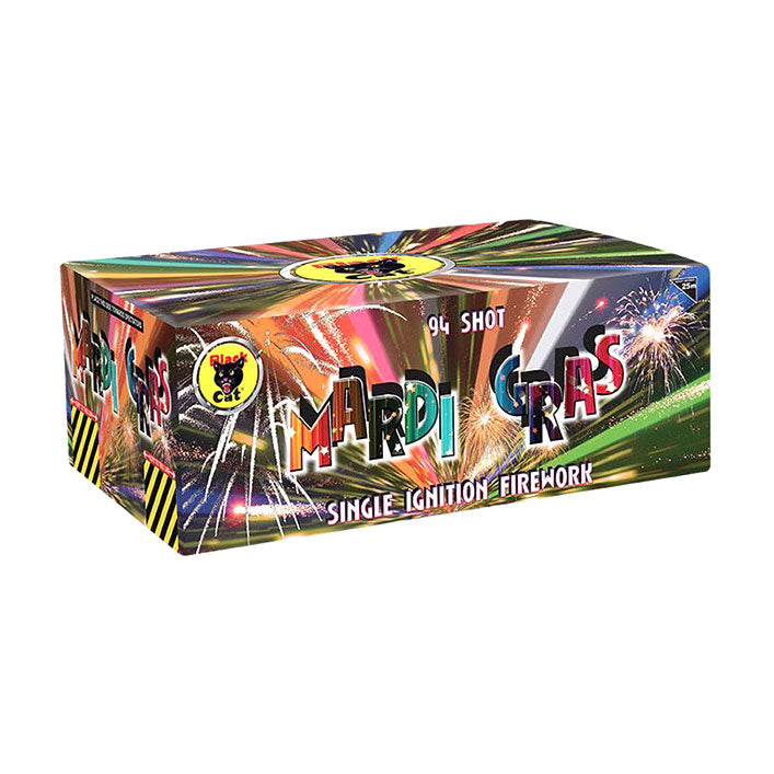 Black Cat Fireworks Mardi Gras Single Ignition Firework – JordansFireworks